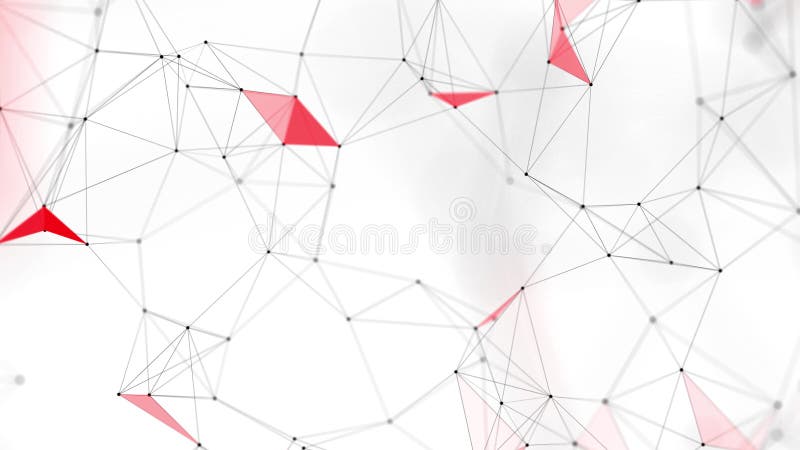 Abstract Web Network Data And Communication Particle Lines Loop Animation Stock Video Video
