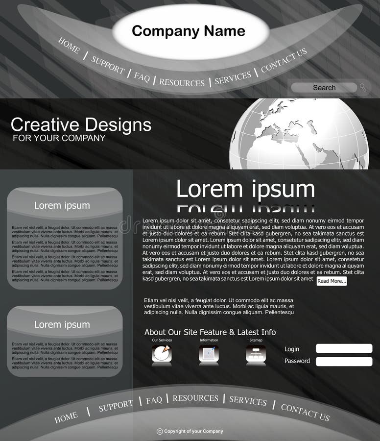 Abstract web site template stock vector. Illustration of eps10 - 30817575