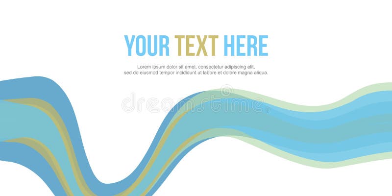 Abstract Website Header Wave Design Collection Stock Vector ...