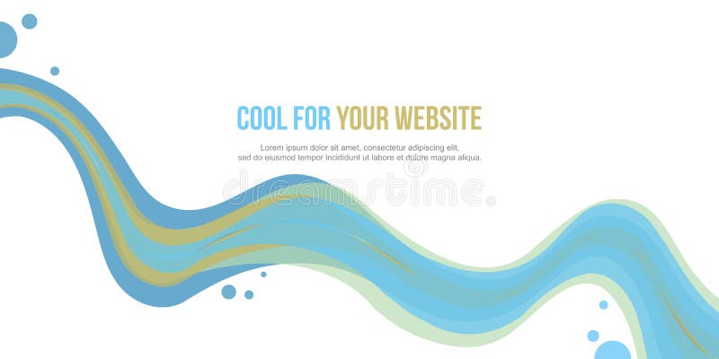 Abstract Website Header Wave Style Collection Stock Stock Vector ...