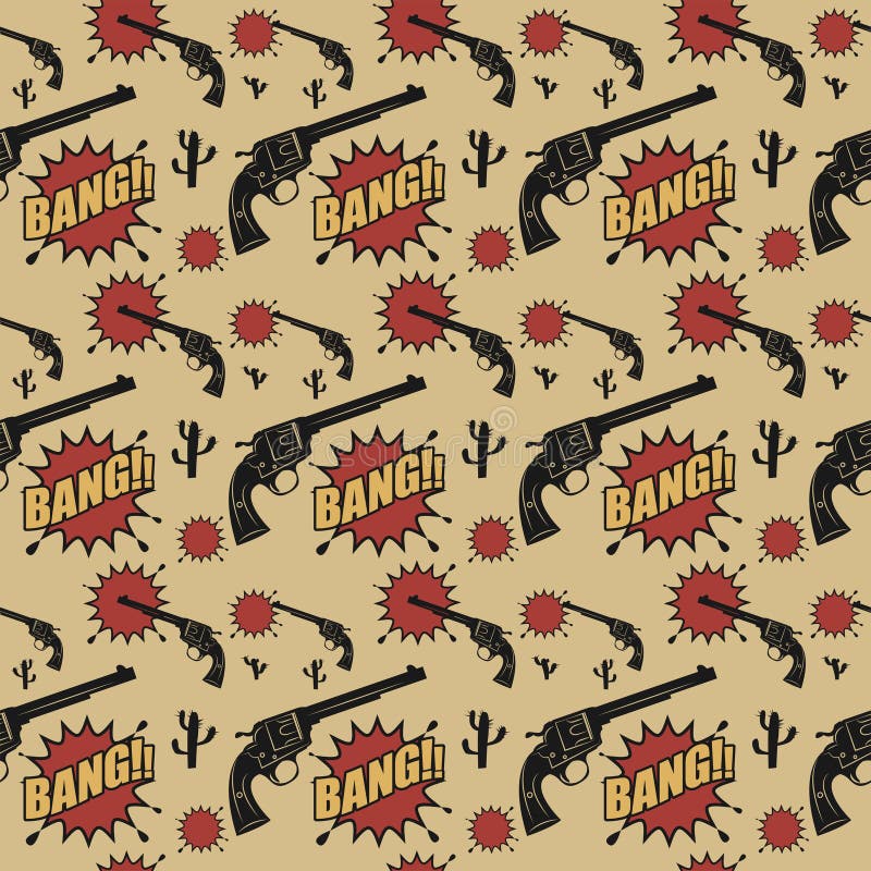 Abstract Western Seamless Pattern Stock Vector - Illustration of badge ...