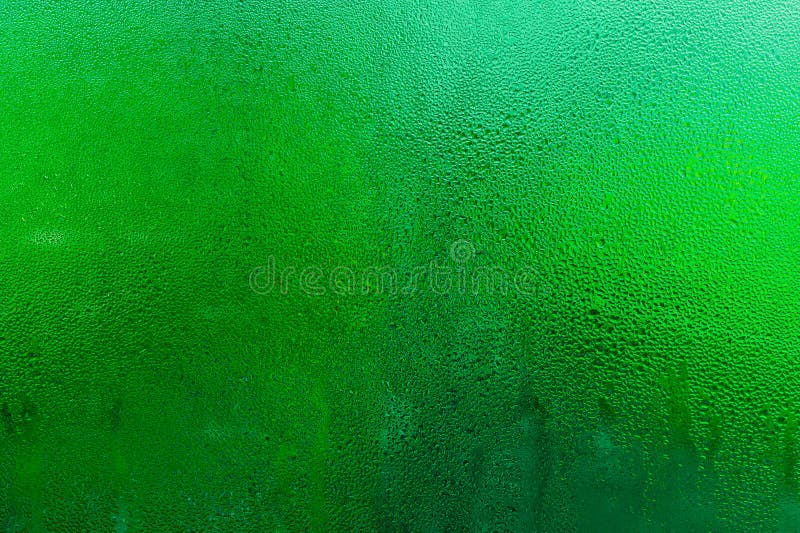 Abstract Wet Glass Background. Green Colors. Stock Image - Image of ...