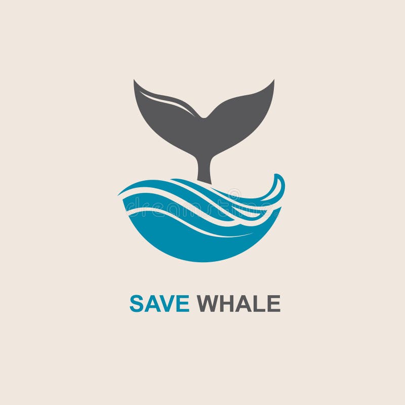 Abstract whale icon stock vector. Illustration of mammal - 82798075