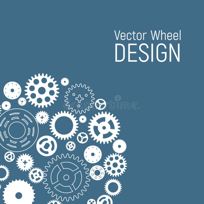 Abstract Wheel Design Background. Vector Illustration Stock ...