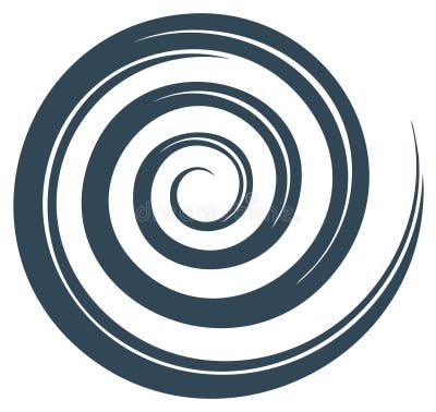 Abstract Whirlpool Pattern with Curling Lines, Concentric and ...