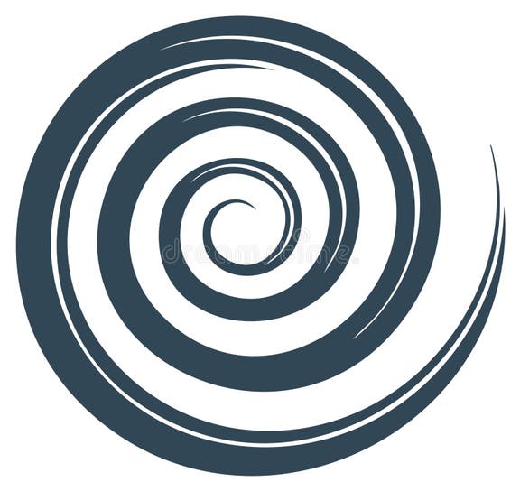 Abstract Whirlpool Pattern with Curling Lines, Concentric and ...