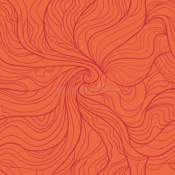 Abstract Whirlpool Vector Seamless Pattern in Red Stock Vector ...