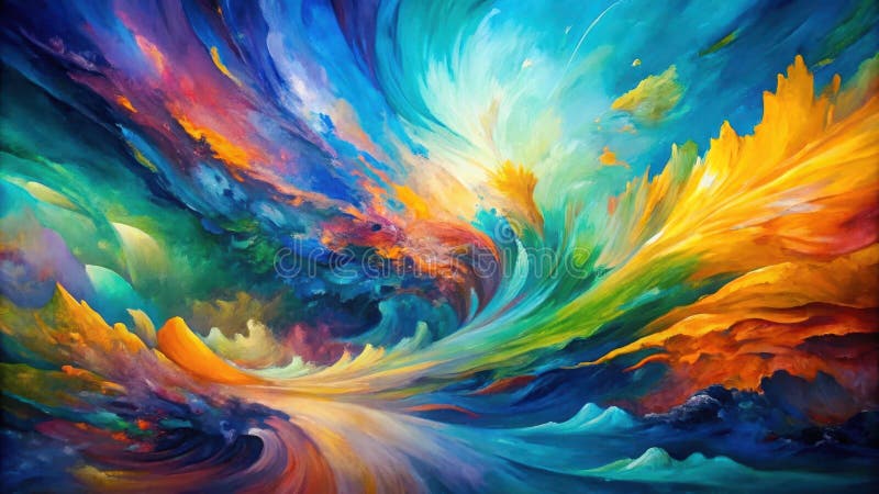 A Vibrant Canvas of Creative Expression, Showcasing a Rainbow of Colors ...