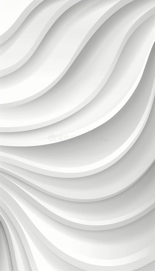 Abstract White Architecture Background, Smooth Wavy Building Facade ...
