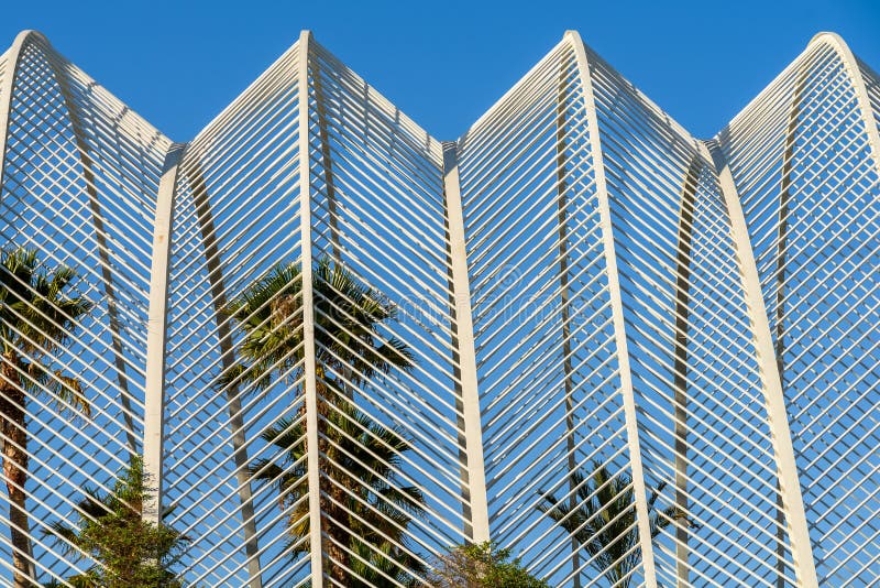 Abstract White Architecture and Blue Sky Editorial Photo - Image of ...