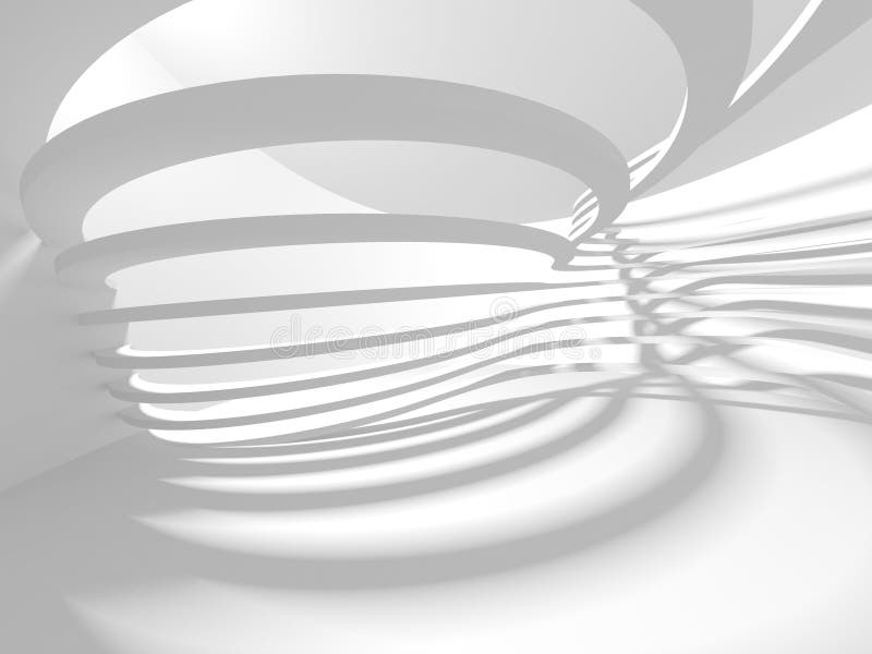 Abstract White Architecture Design Concept Stock Illustration ...