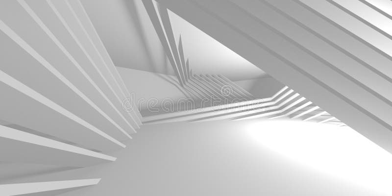 Abstract White Architecture Design Concept Stock Illustration ...