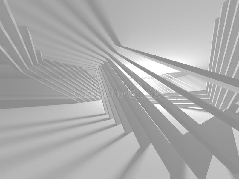 Abstract White Architecture Design Concept Stock Illustration ...
