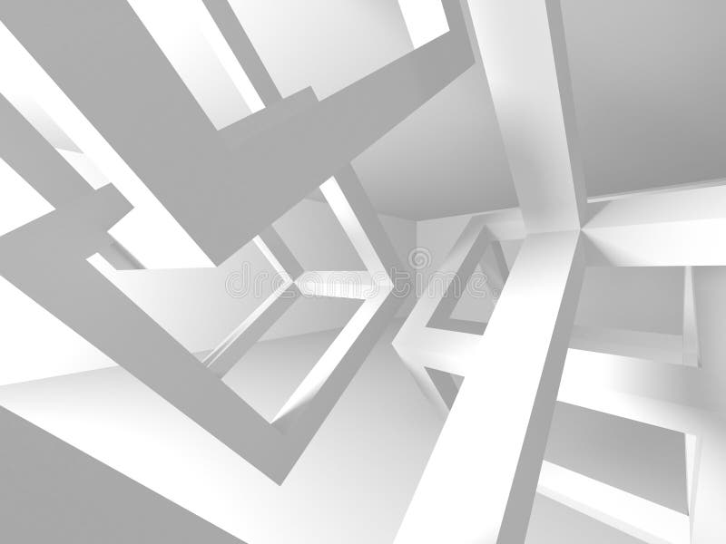 Abstract White Architecture Design Concept Stock Illustration ...