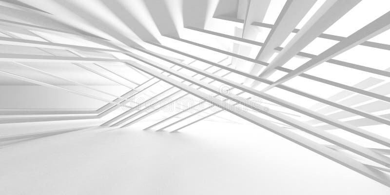 Abstract White Architecture Design Concept Stock Illustration ...