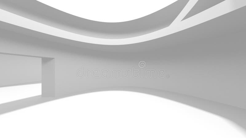 Abstract White Architecture Design Concept Stock Illustration ...