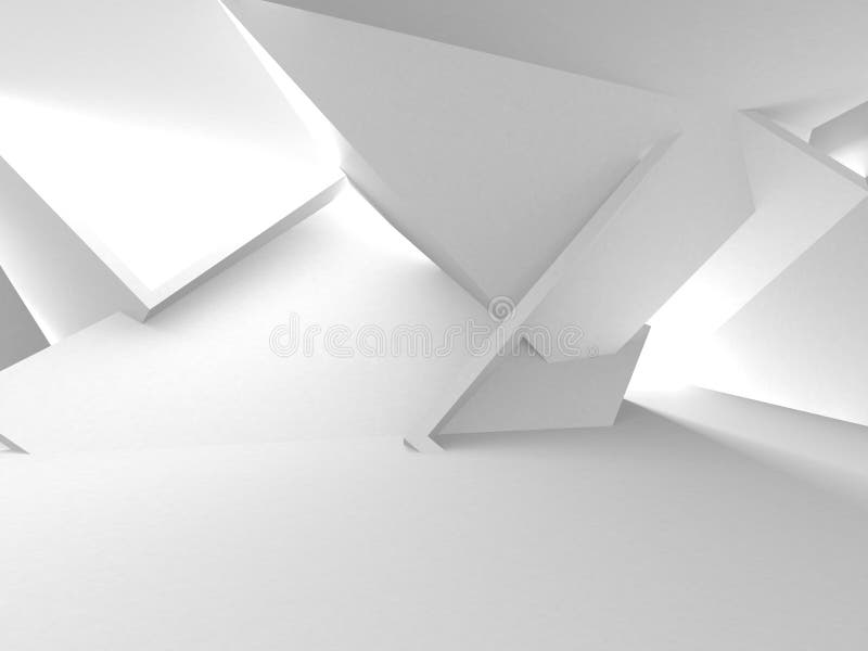 Abstract White Architecture Design Concept Stock Illustration ...