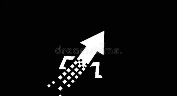 Abstract White Arrow Symbol Represents Forward Motion and Progress ...