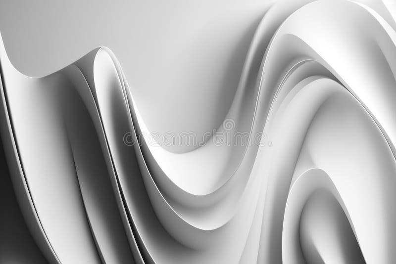 Abstract White Background with 3D Effect Stock Illustration ...