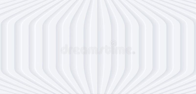Abstract White Background with 3D Lines Pattern Stock Vector ...