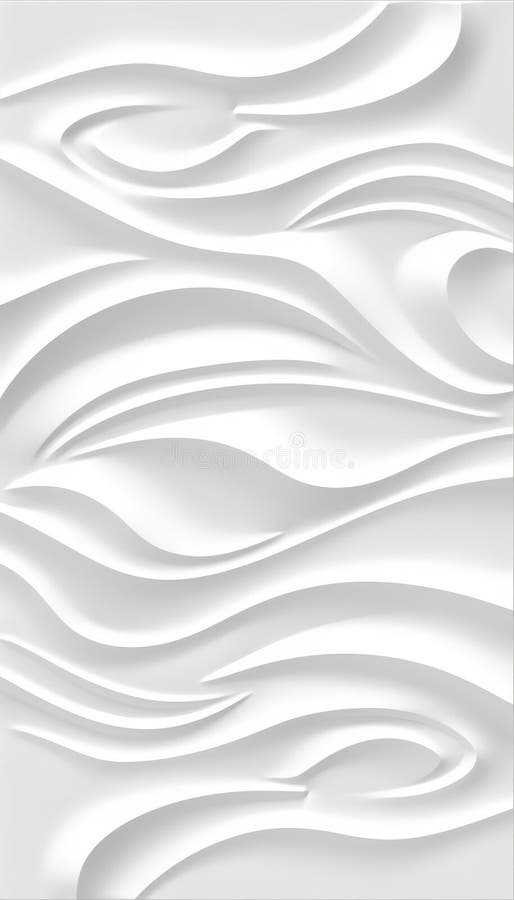 Abstract White Background, 3D Seamless Texture, Wave Pattern, Ripple ...