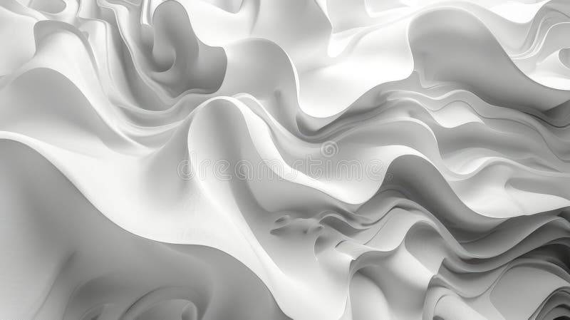 Abstract White Background with Elegant, Flowing Patterns in High ...