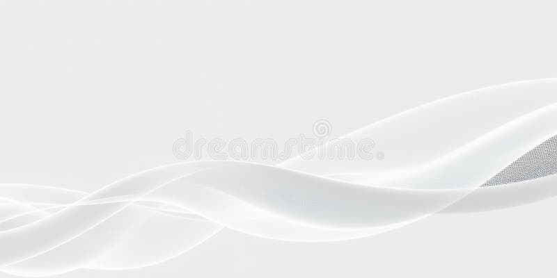 Abstract White Background with a Flowing Wave Pattern Stock ...