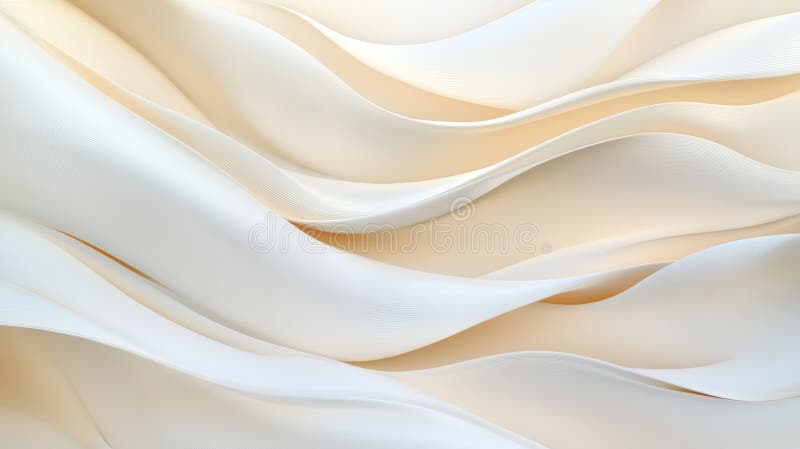 Abstract White Background with Flowing Wave Pattern, a Minimalist and ...