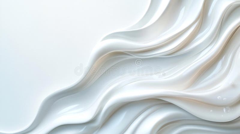 Abstract White Background with Fluid Wave-like Layers Stock ...