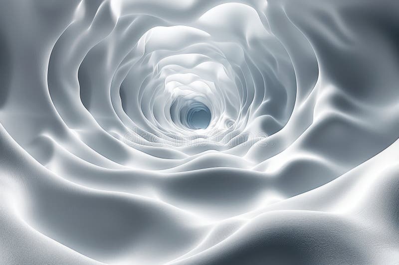 Abstract White Background with Funnel Pattern and Whirlpool Circles for ...