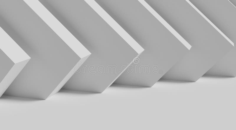 Abstract White Background with Geometric Figures Arranged Together ...