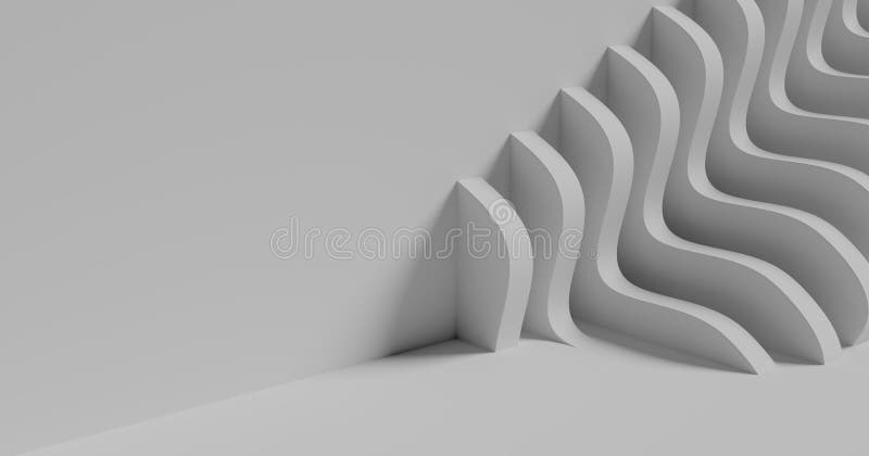 Abstract White Background with Geometric Figures Arranged Together ...