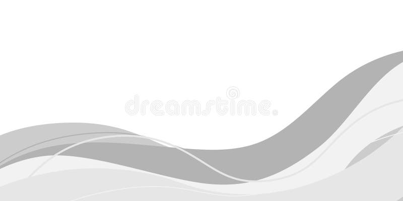 Abstract White Background with Gray Dynamic Curve. Vector Stock ...