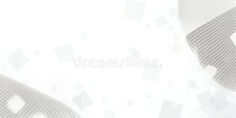 Abstract White Background with Gray Squares Stock Illustration ...