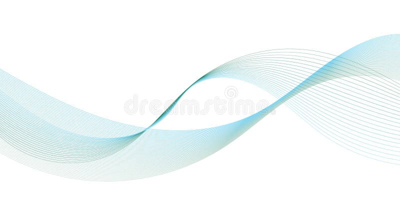 Abstract White Background with Green Turquoise and Blue Gradient Wave ...