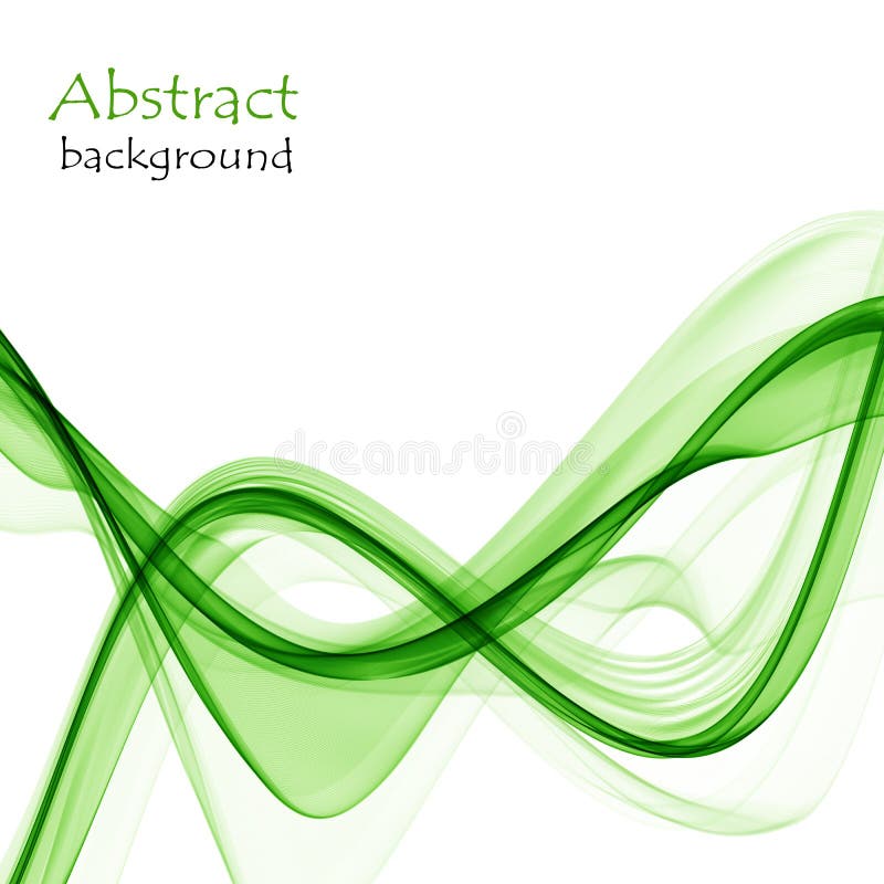 Abstract White Background with Green Lines in the Form of Abstract ...