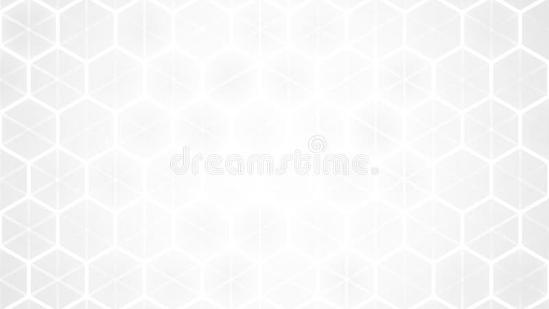 Abstract White Background. Hexagon Technology Pattern. Honeycomb ...