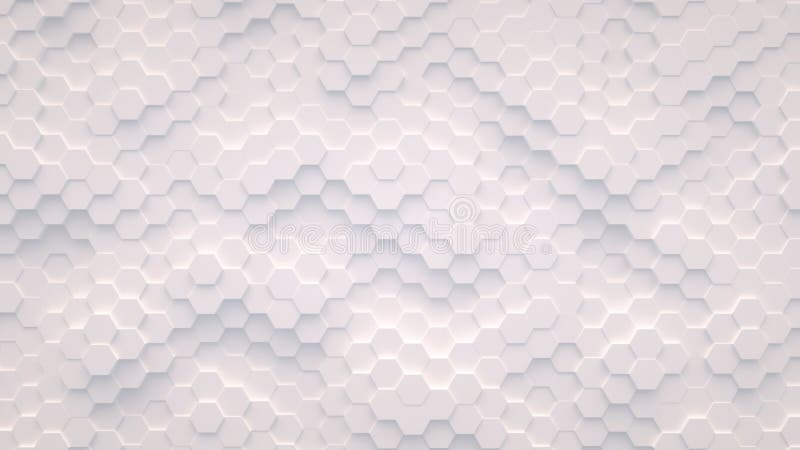 Abstract White Background from Hexagons Stock Illustration ...