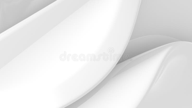 Abstract White Background. Abstract White Leafs. Loop Animation. 3D ...