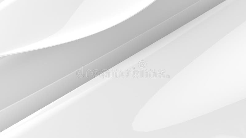 Abstract White Background. Abstract White Leafs. Loop Animation. 3D ...