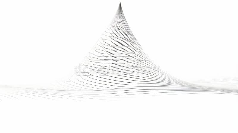 An Abstract White Background with Lines and Curves Stock Illustration ...