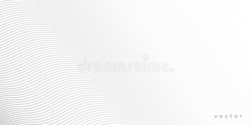 Abstract White Background from Lines. Wavy Line Drawing . Design ...