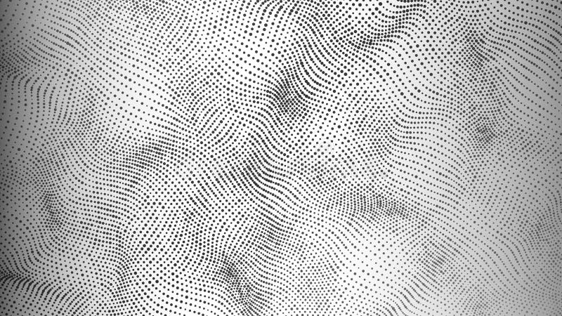 Abstract White Background of Moving Dots. Vector 3d Illustration Stock ...