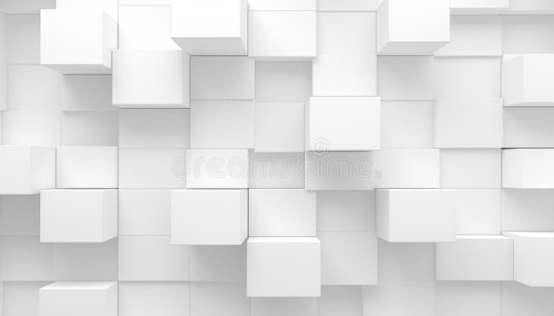 Abstract White Background with Rectangular and Square Patterns. Stock ...