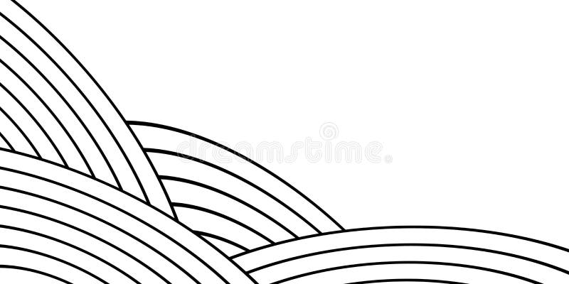Abstract White Background with Round Lines. Round Shapes Overlap Stock ...