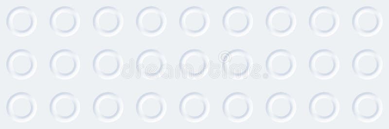 Abstract White Background Seamless Pattern. Circles with a Circular ...