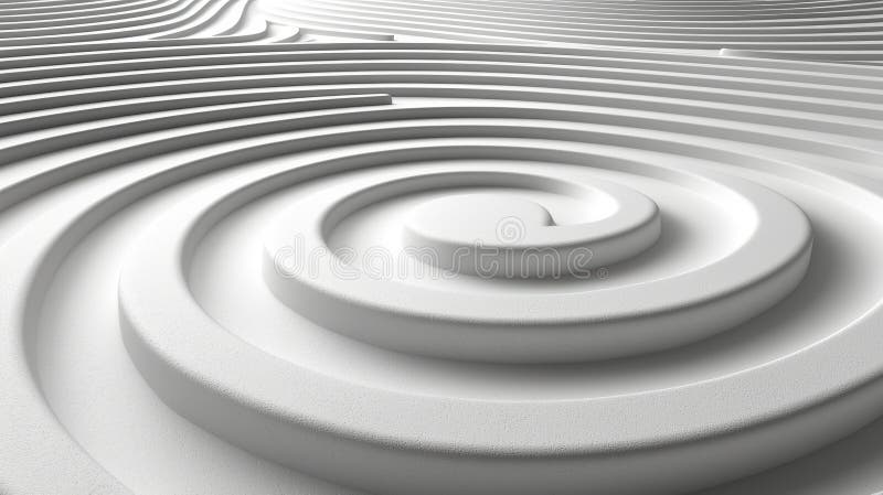 Abstract White Background with Smooth Curved Lines and Patterns in a ...