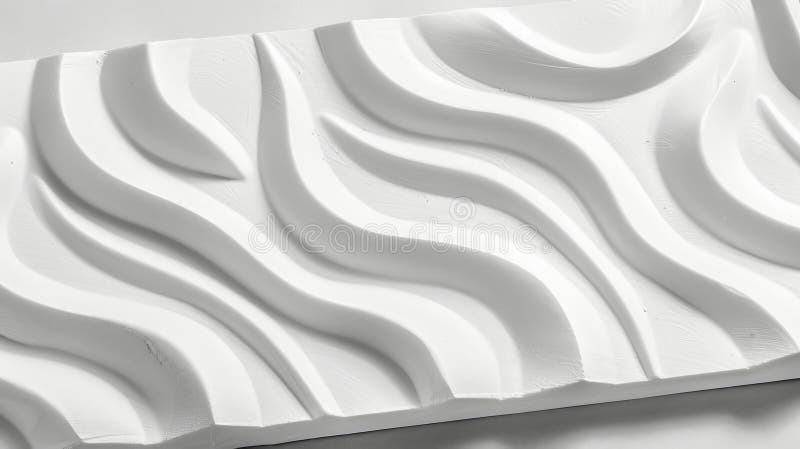 Abstract White Background with Smooth Lines, Waves and Bends Made from ...