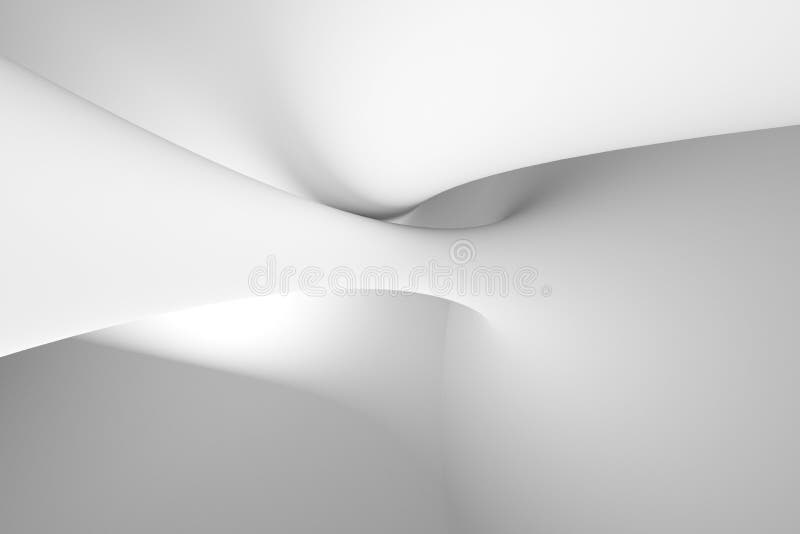 Abstract White Background with Soft 3d Shapes Stock Illustration ...