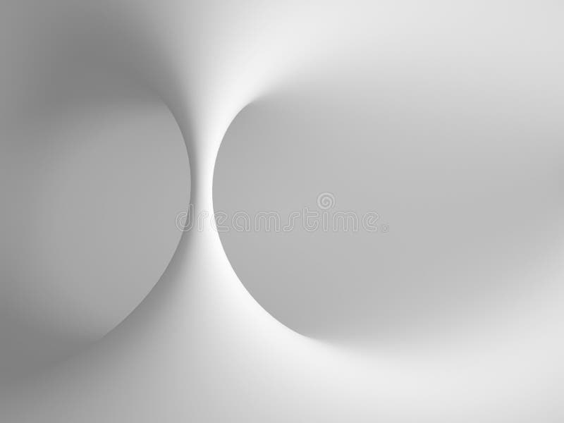 Abstract White Background with Soft 3d Surface Stock Illustration ...